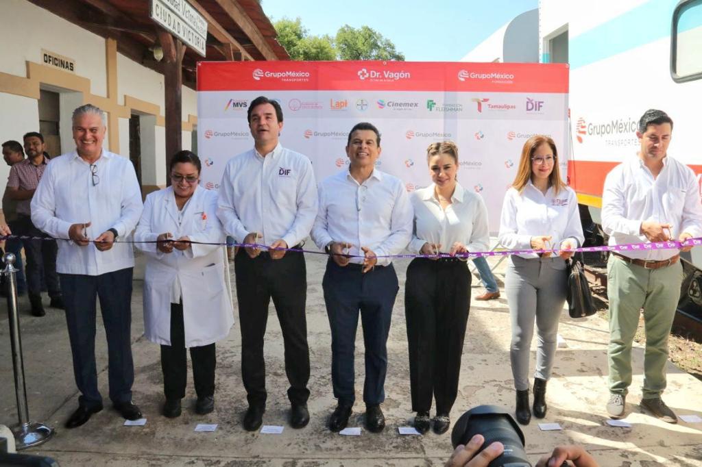 Llega Dr. Vagón a Victoria conservicio médico gratuito